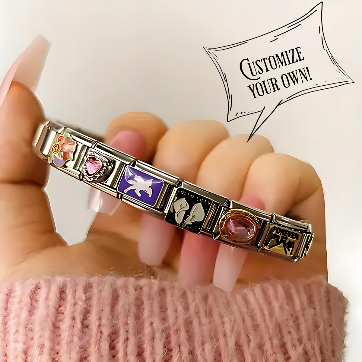 Italian Charm Bracelets, DIY Charm Bracelet, Individual Italian Charms ...