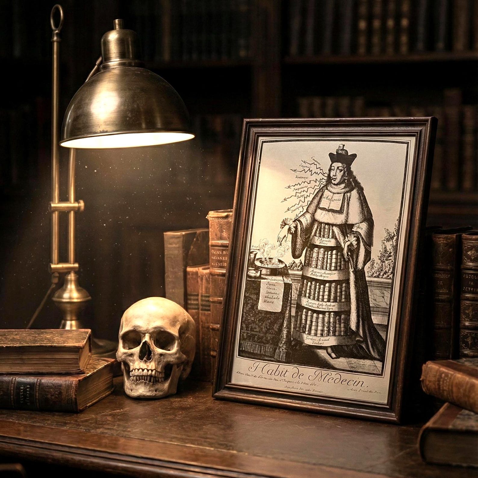 Plague Doctor Era Print, 17th Century Medical Costume, Dark Academia ...