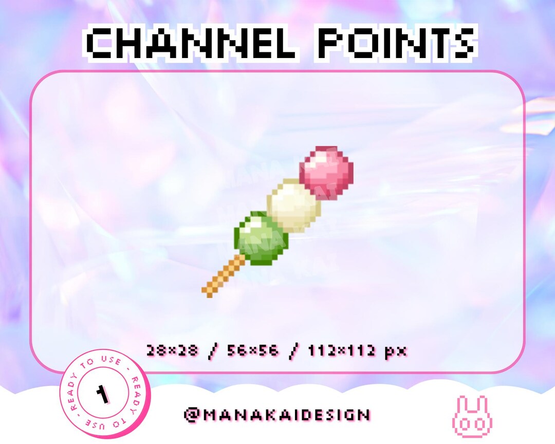 Dango Twitch Channel Points | Kawaii Japanese Treat Emote | Sweetcore ...