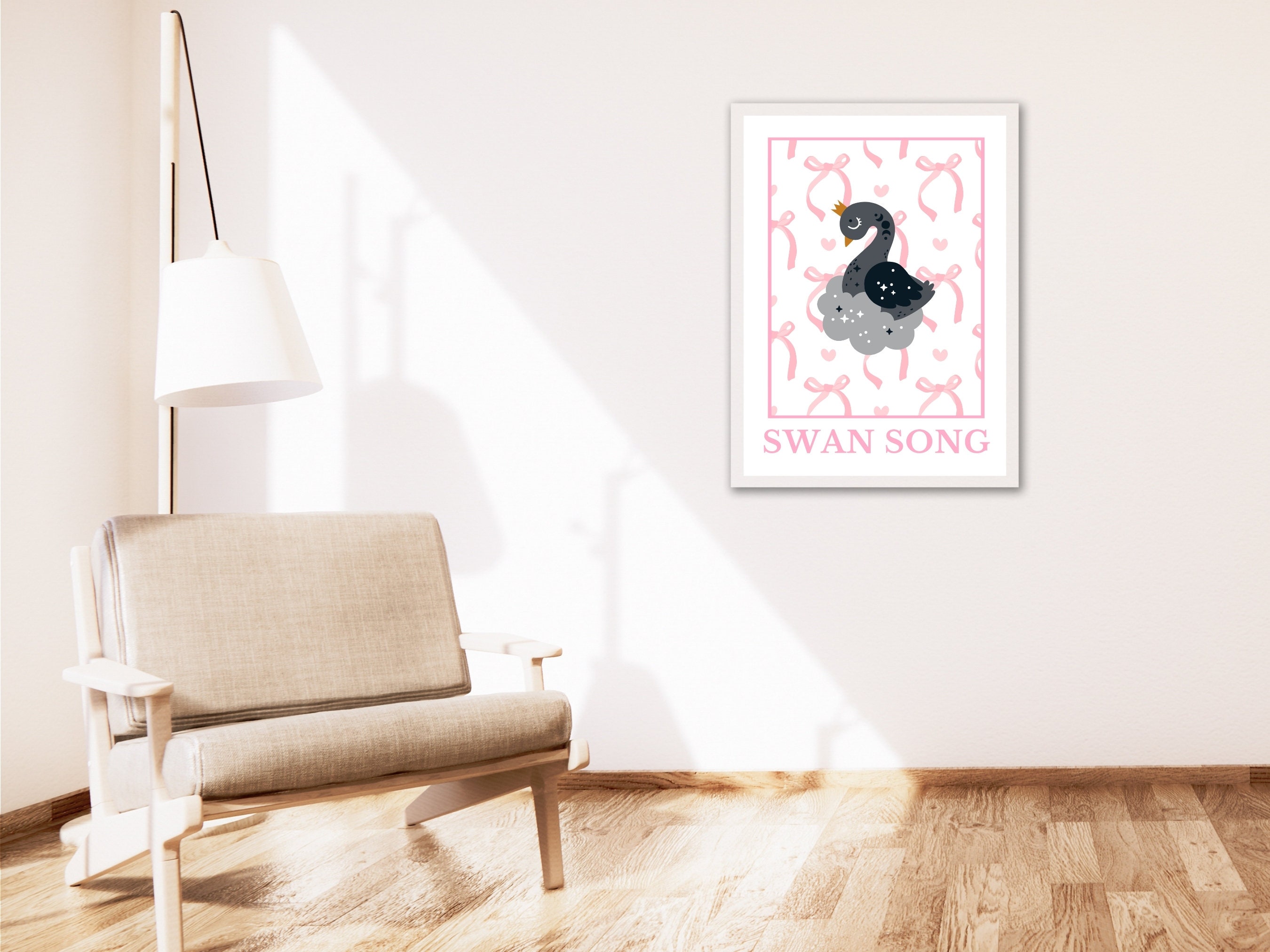 Le Sserafim swan Song Poster Aesthetic Preppy Wall Art Digital Download ...