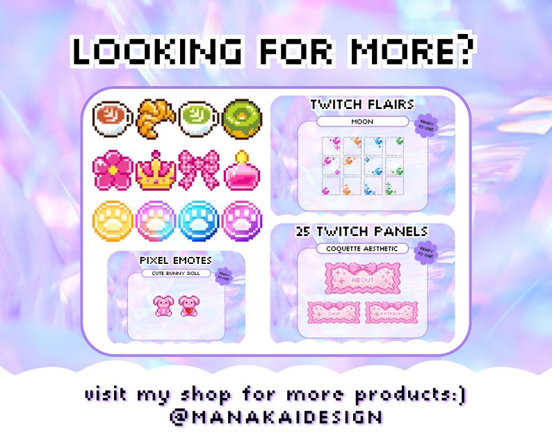 Floating Bubble Twitch Emotes | Kawaii Mermaid Pixel Channel Points ...