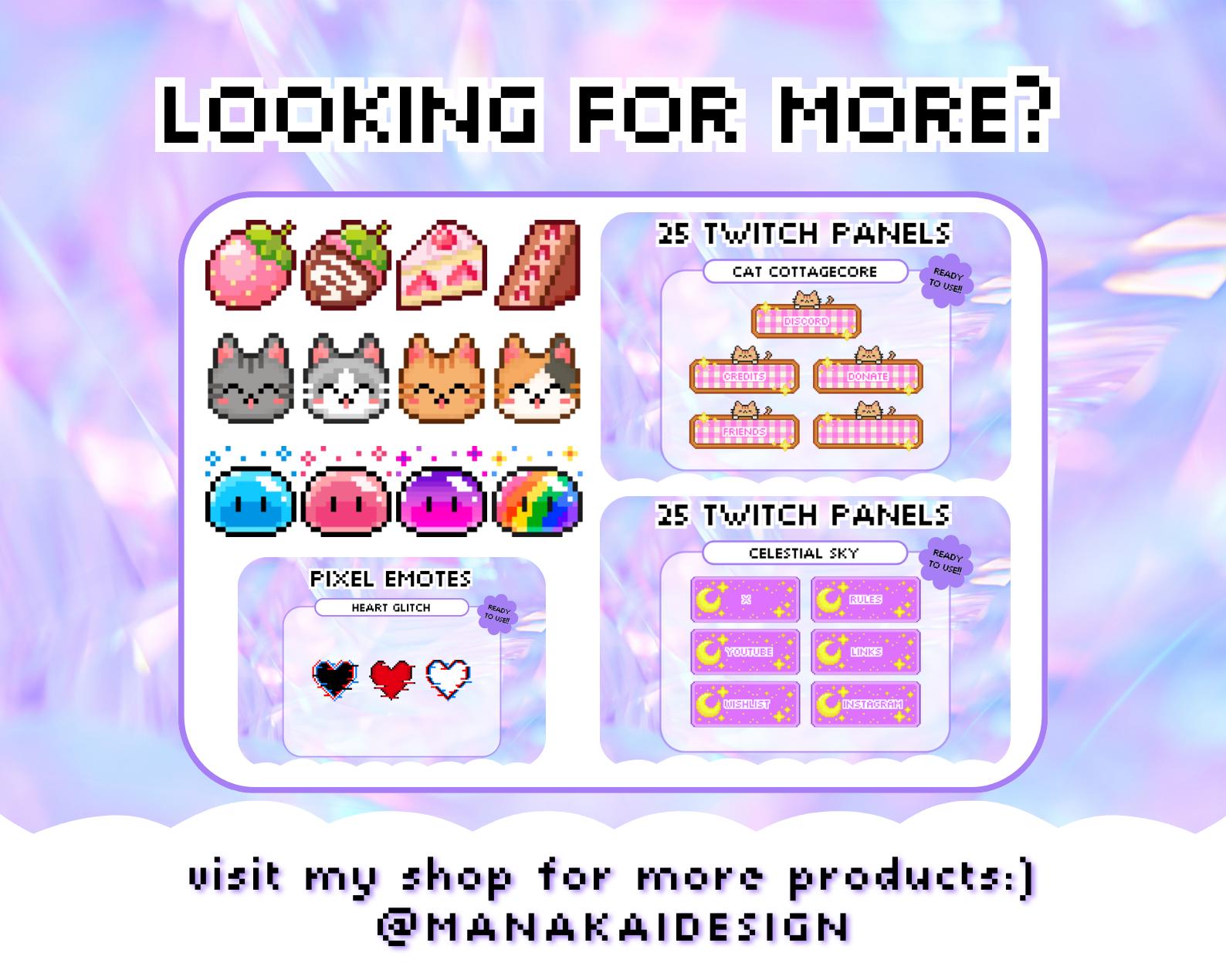 Kunai Sakura Twitch Panels | 8-bit Pixel Art (digital Download) - Etsy