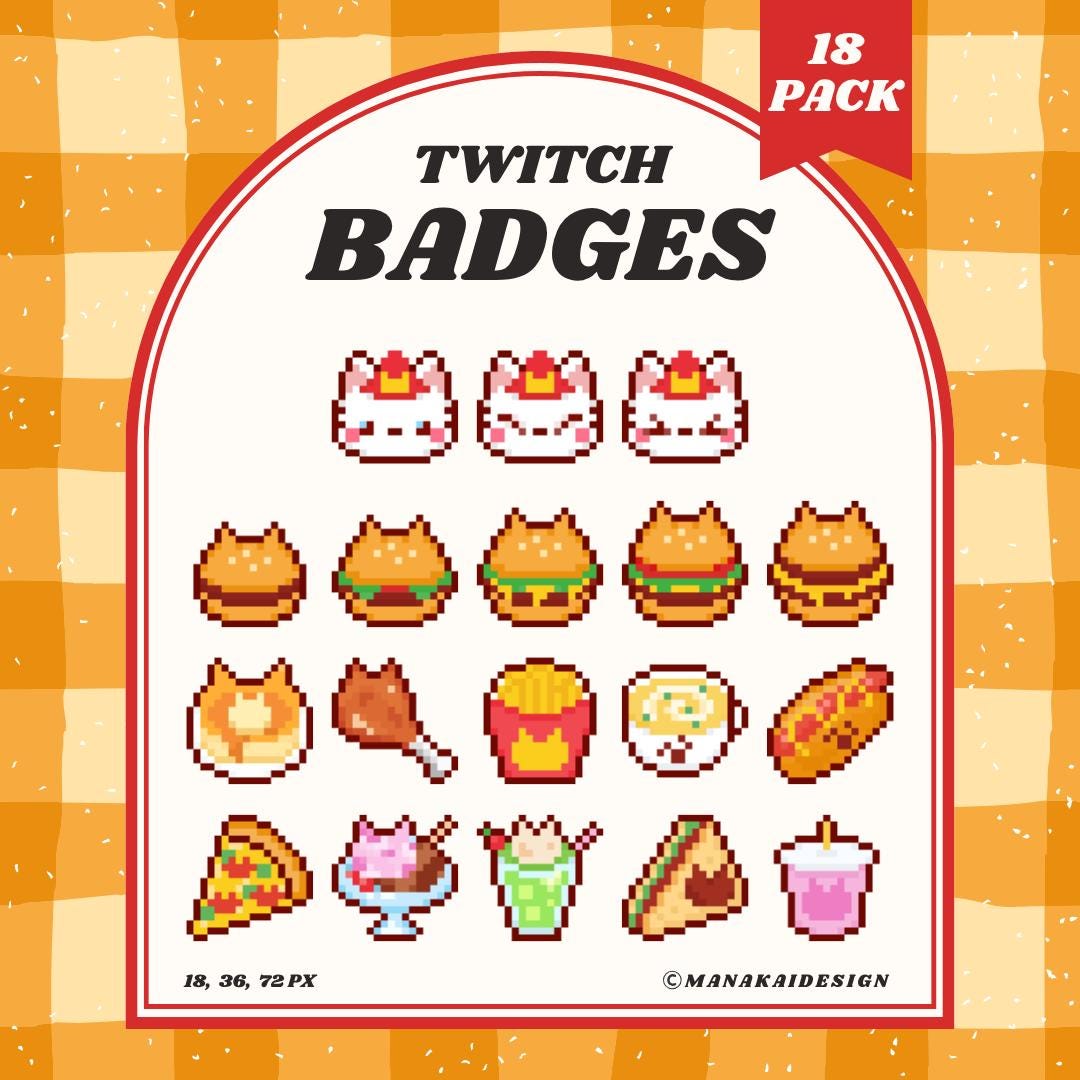 Custom Sub / Bit Badges for Twitch | 8bit Pixel Style | Commission for ...