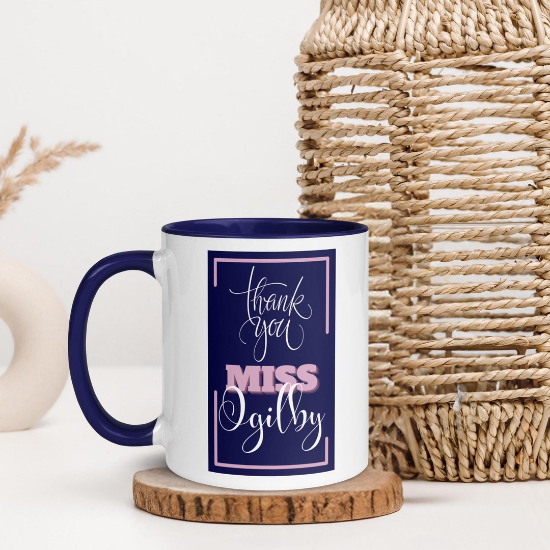 Personalized Thank You Coffee Mug, Mug for Her or Him, Custom Text ...
