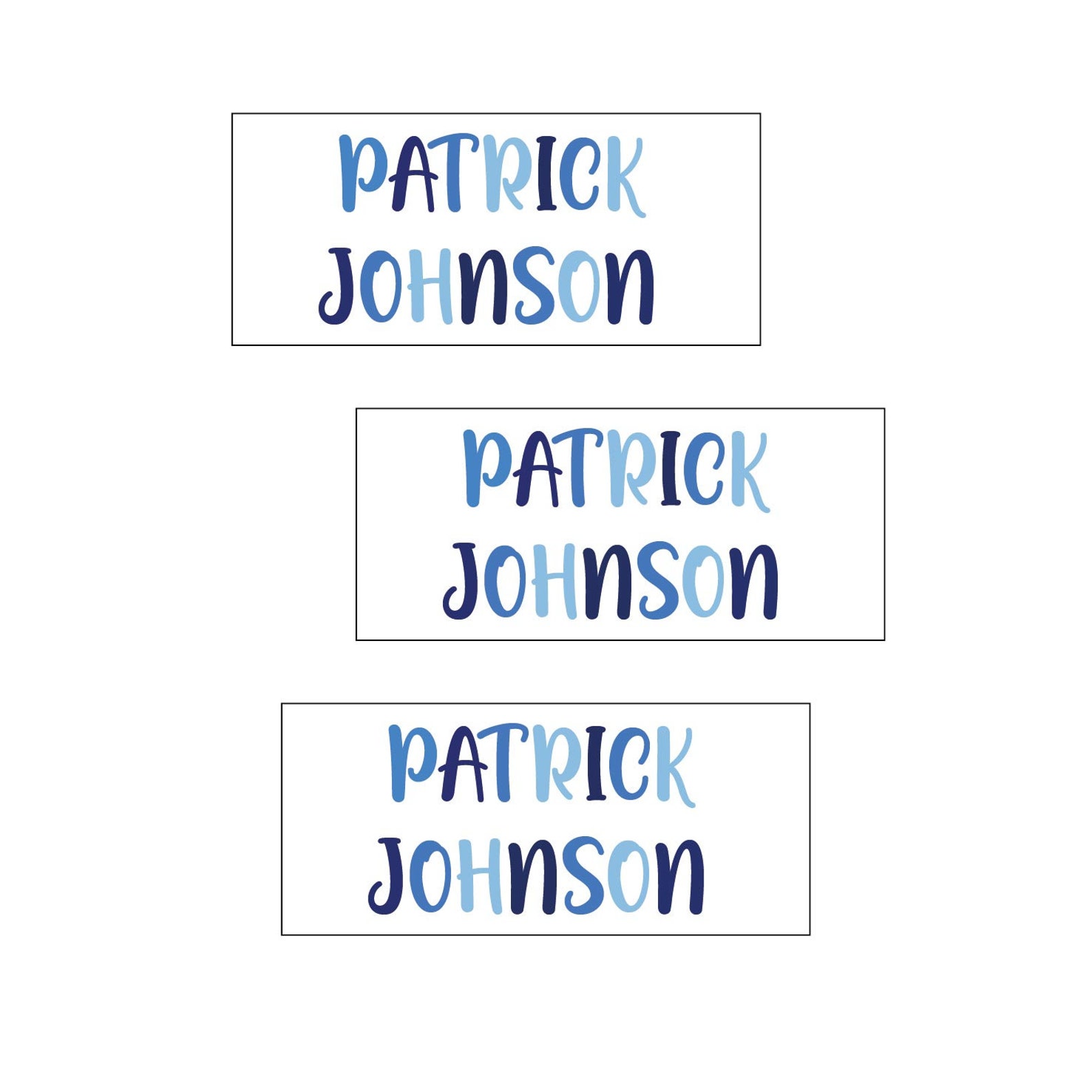Personalized Boy Name Labels: School Supply Stickers - Etsy