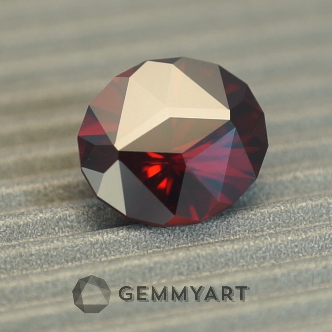 Spessartite Garnet 7,50 Ct Red Color Loose Precision Cut Handmade ...