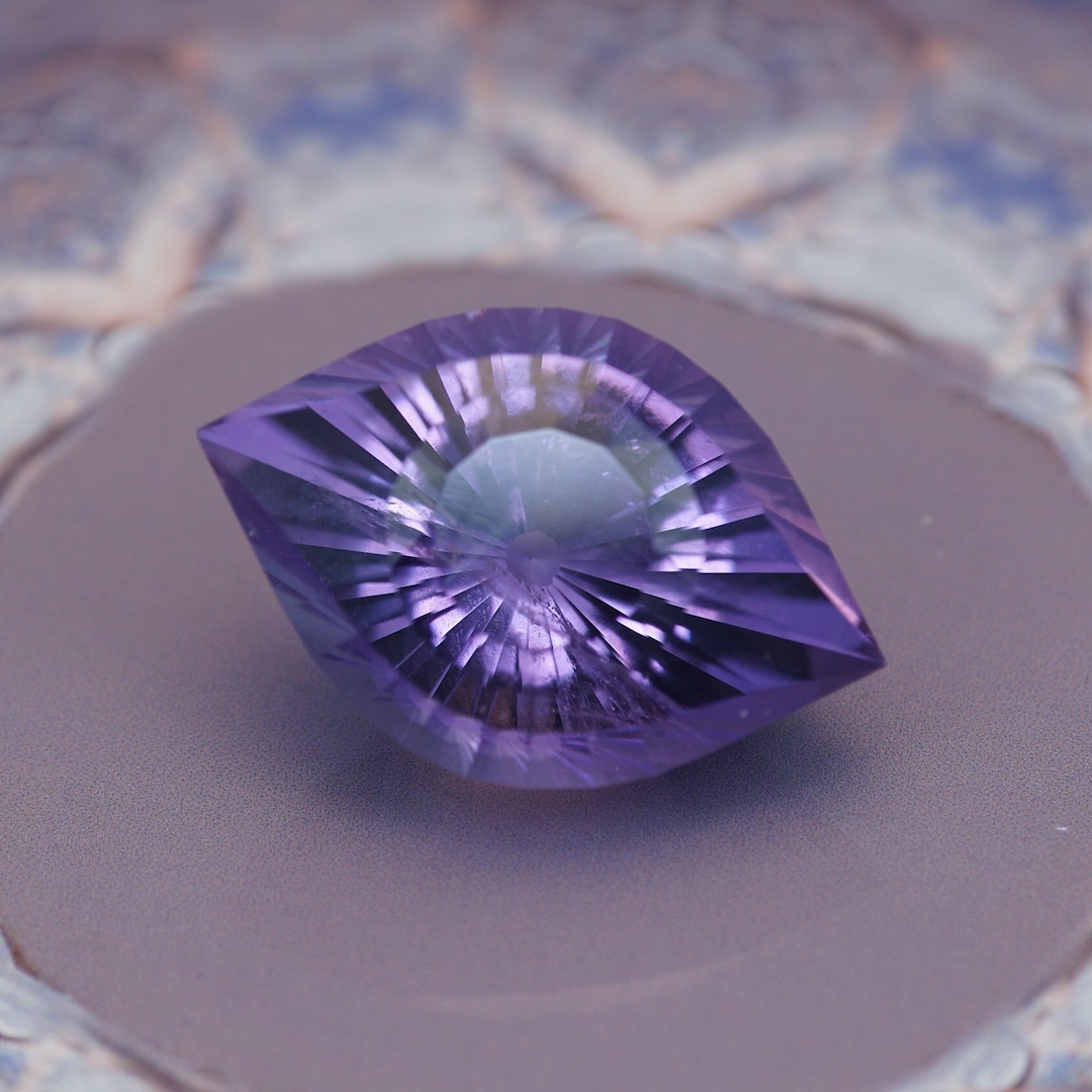 Amethyst 20,56 Ct Cleopatra Eye Precision Cut Loose Gemstone - Etsy