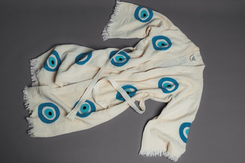ICONIUM Evil Eye Printed Robe - Etsy