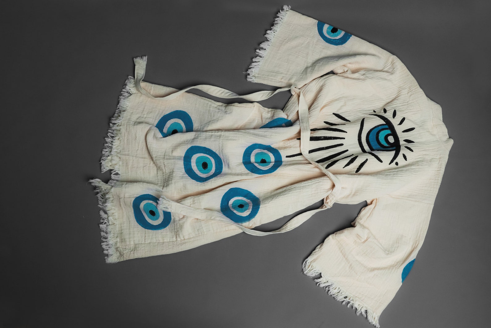 ICONIUM Evil Eye Printed Robe - Etsy