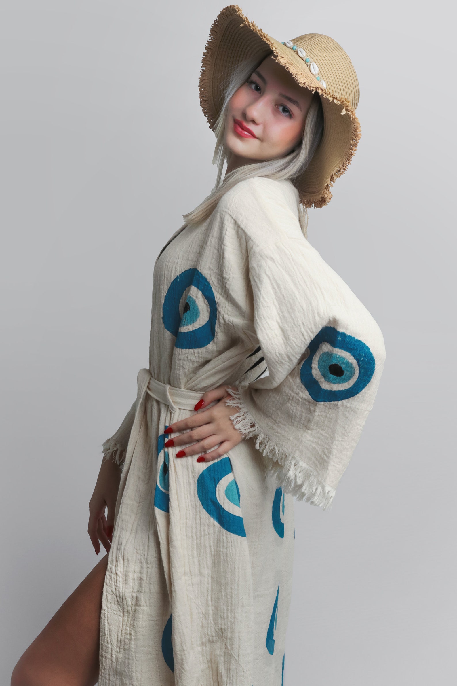 ICONIUM Evil Eye Printed Robe - Etsy