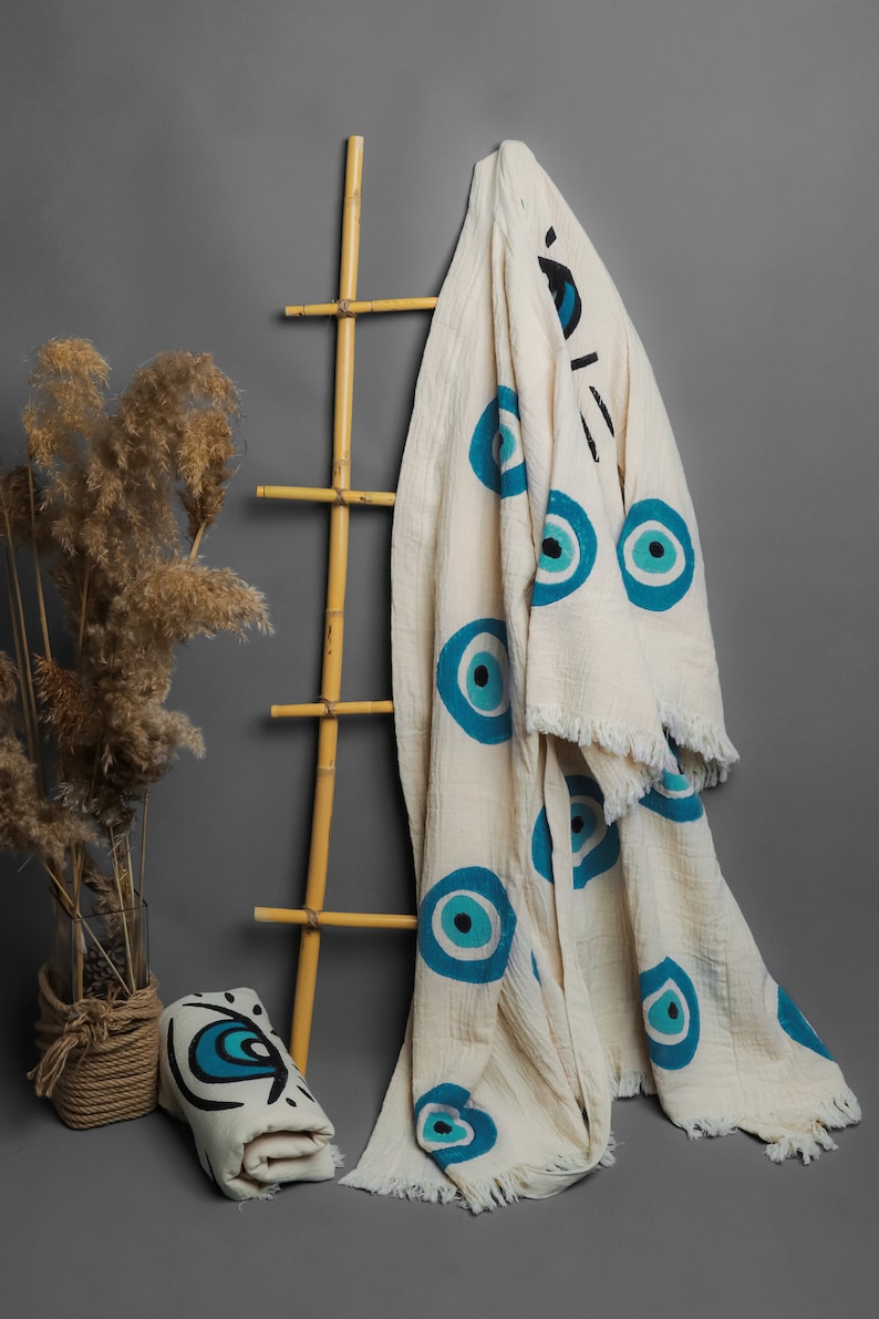 ICONIUM Evil Eye Printed Robe - Etsy