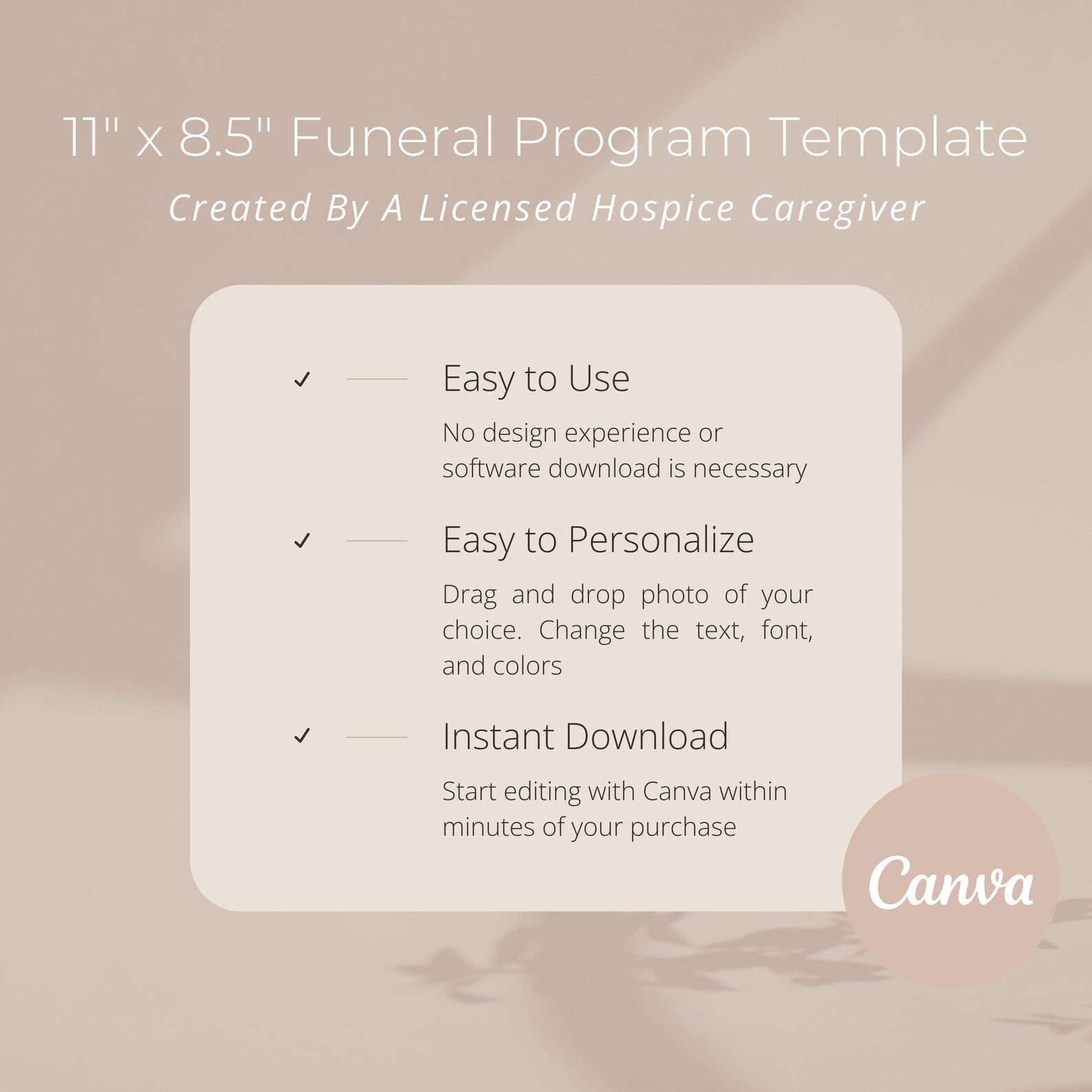 Funeral Program, Funeral Program Template, Obituary Template for Women ...