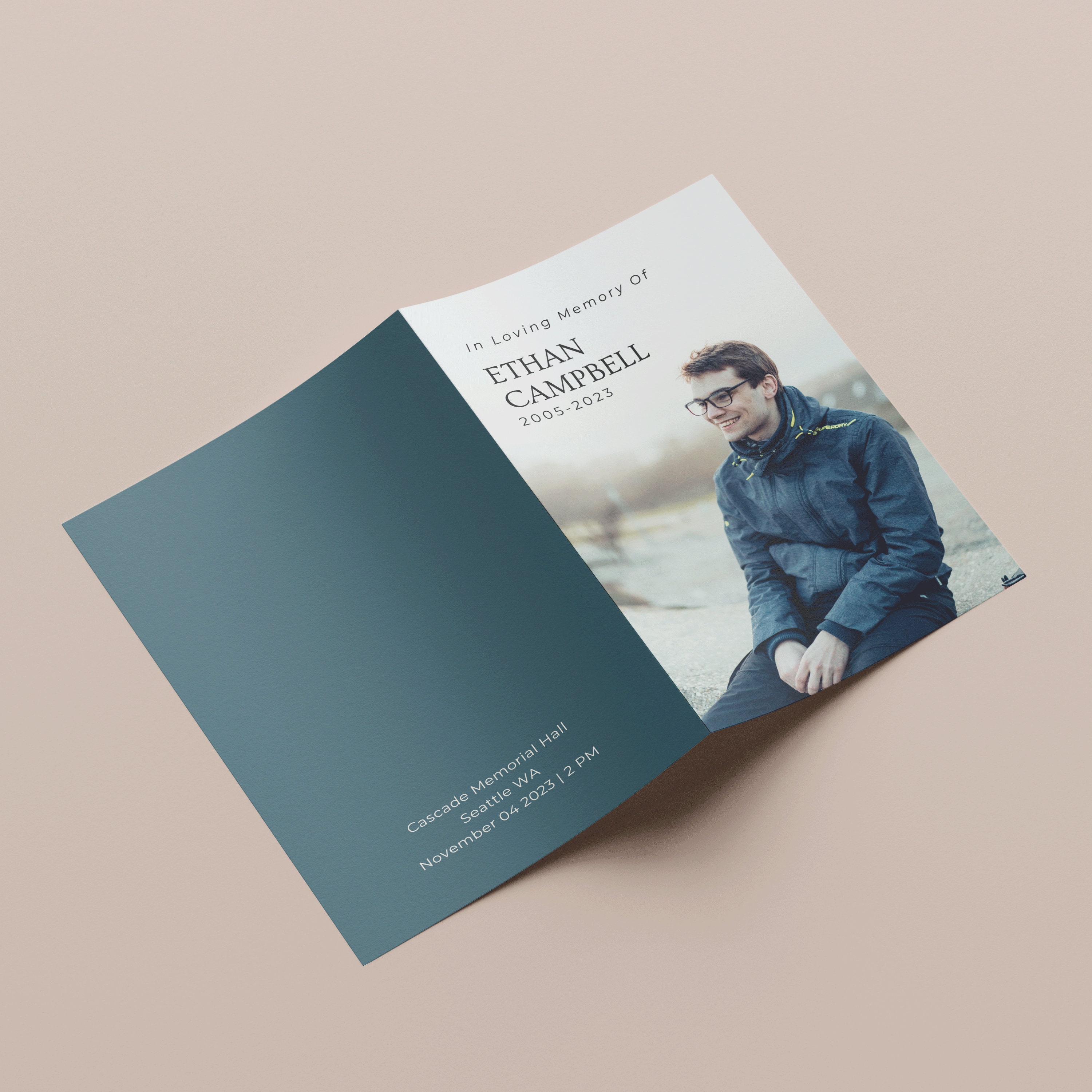 Funeral Program, Funeral Program Template, Celebration of Life Program ...