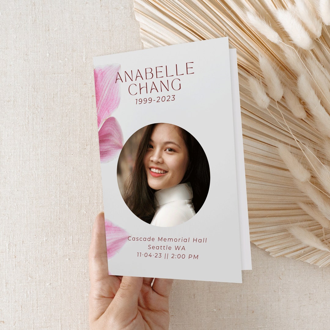 Buy Funeral Program, Funeral Program Template, Obituary Template for ...