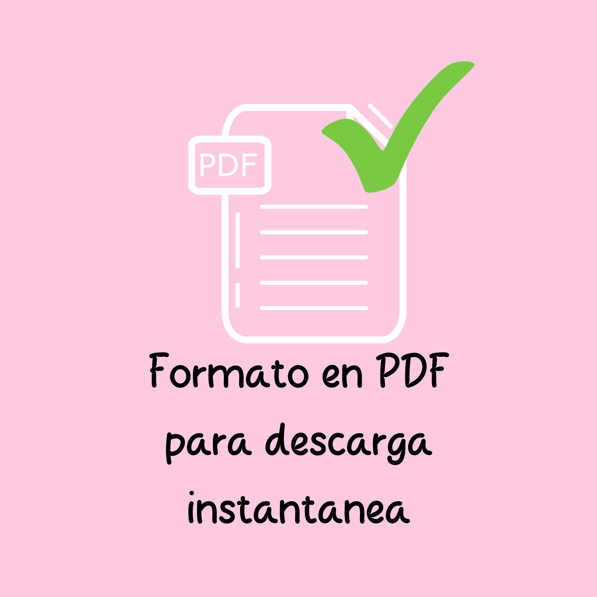 Personalized Printable Planner in Spanish, Perpetual Agenda, Printable ...