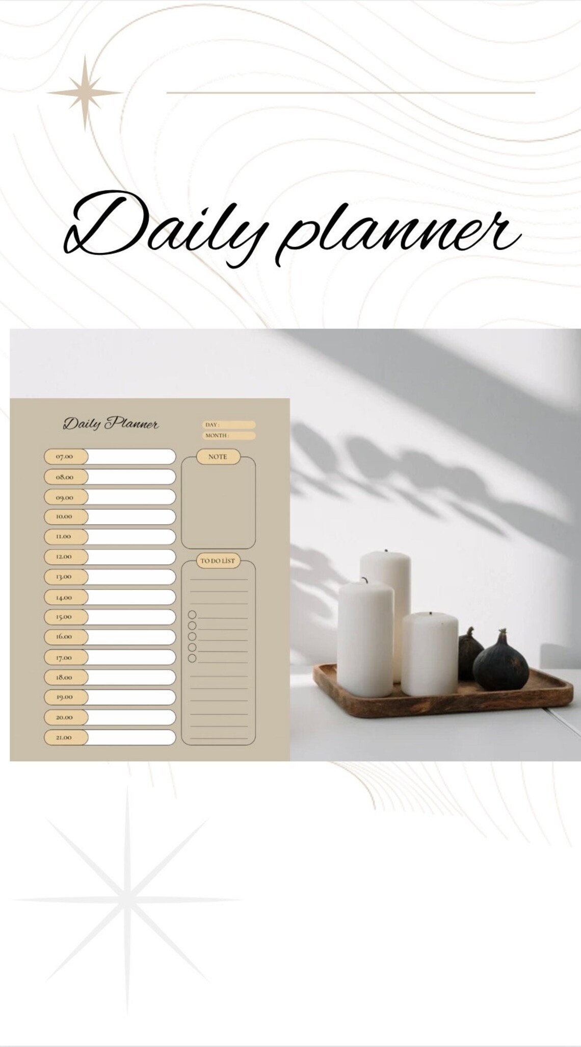 2024 Printable Daily Planner Printable Digital Planner Productivity ...