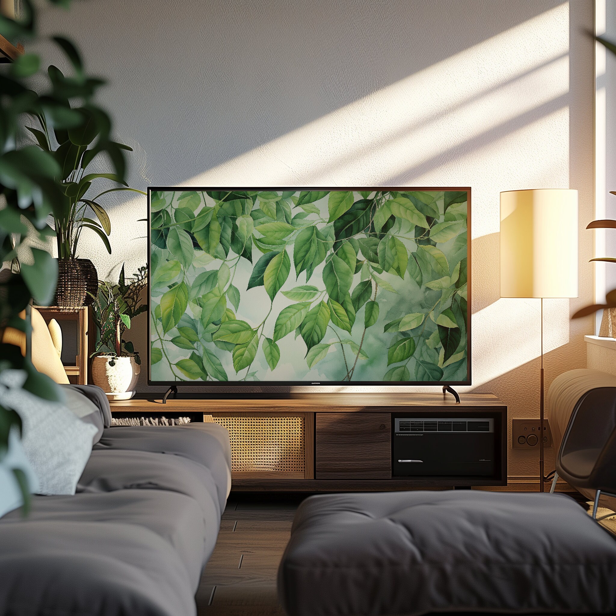Greenery Samsung TV Frame Art,botanical Samsung TV Wall Decor,digital ...
