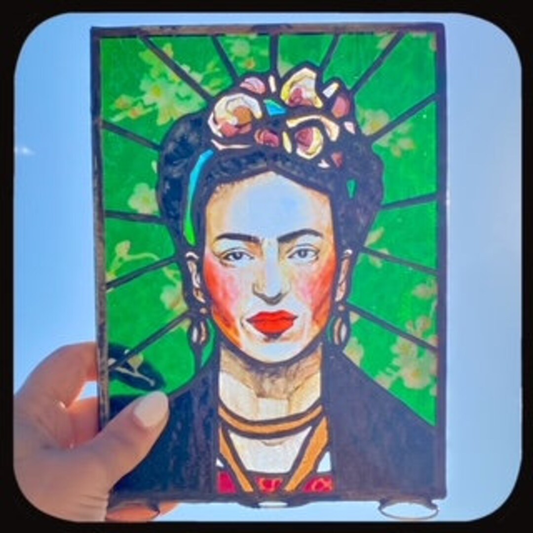 Frida Kahlo Stained Glass Window - Etsy
