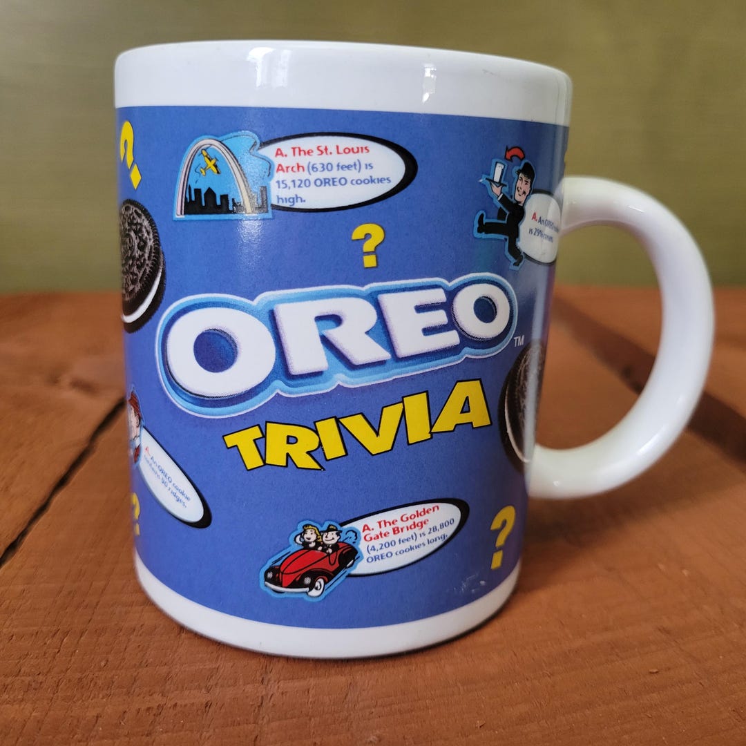 Vintage Nabisco Oreo Trivia Mug - Etsy