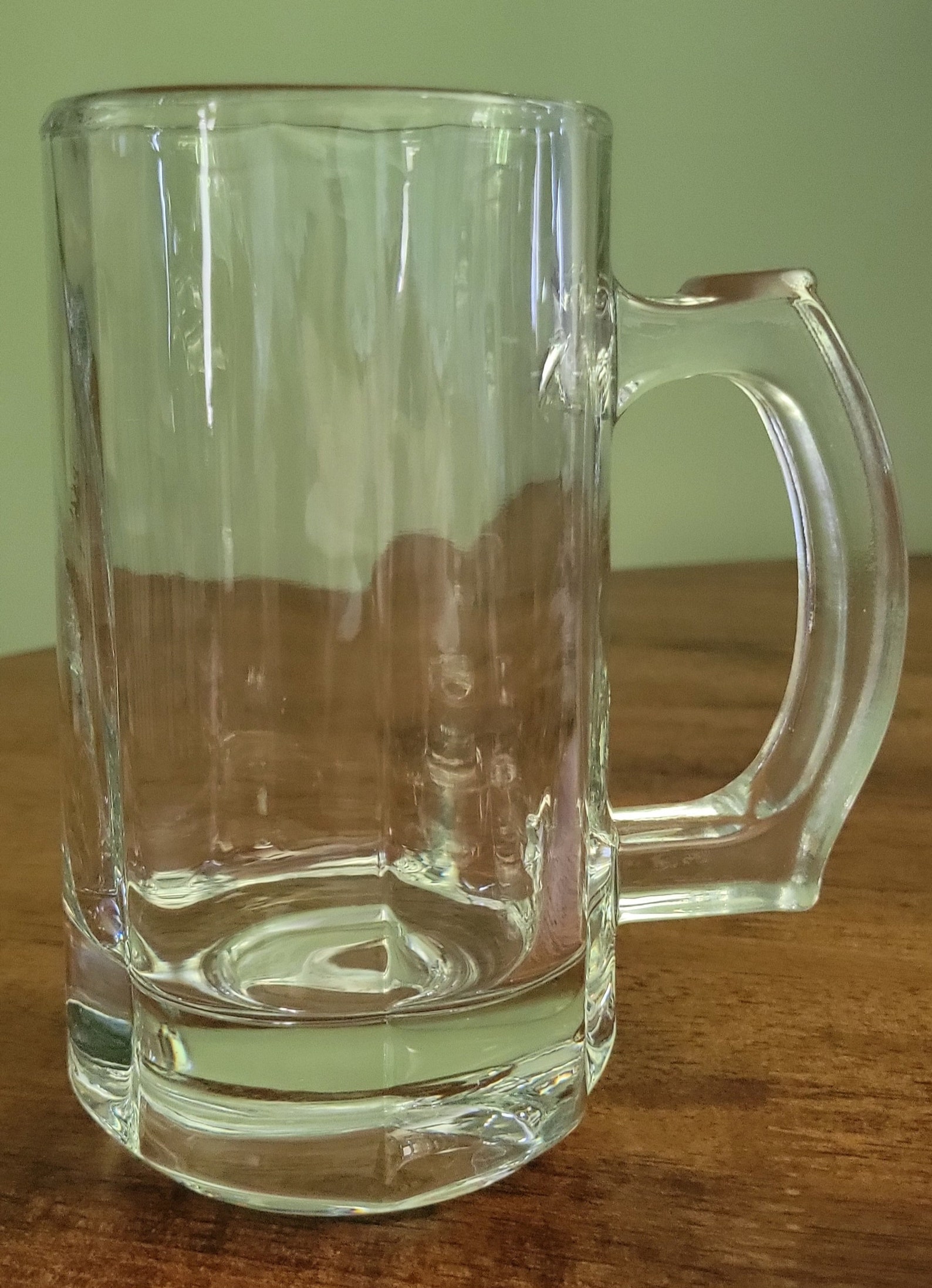 Clear Heavy Beer Mugs Set of 2 Vintage - Etsy