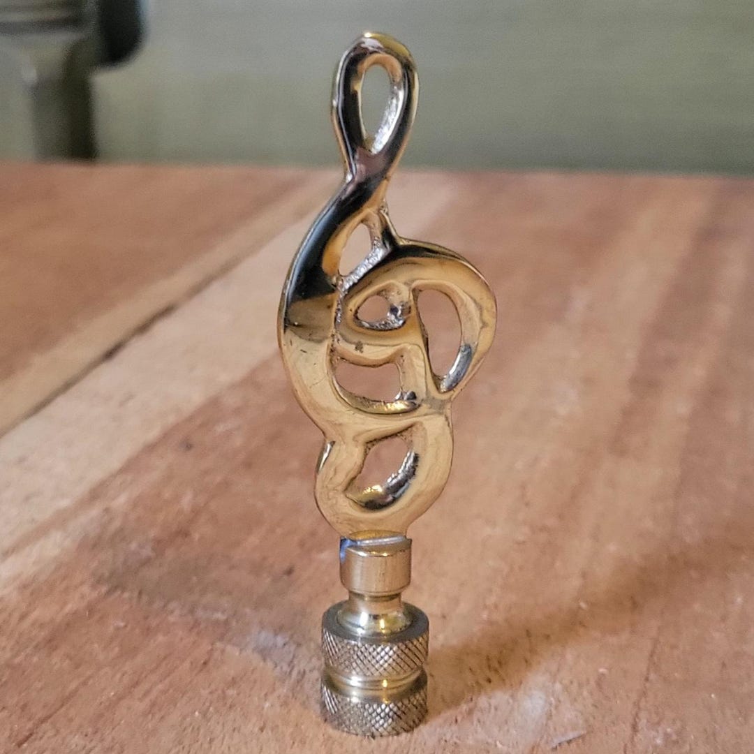 Treble Clef Lamp Finial - Etsy