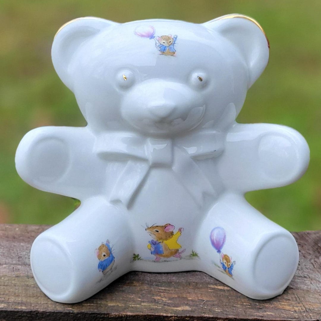 Ceramic Bank Royal Tara Teddy Bear Bank - Etsy