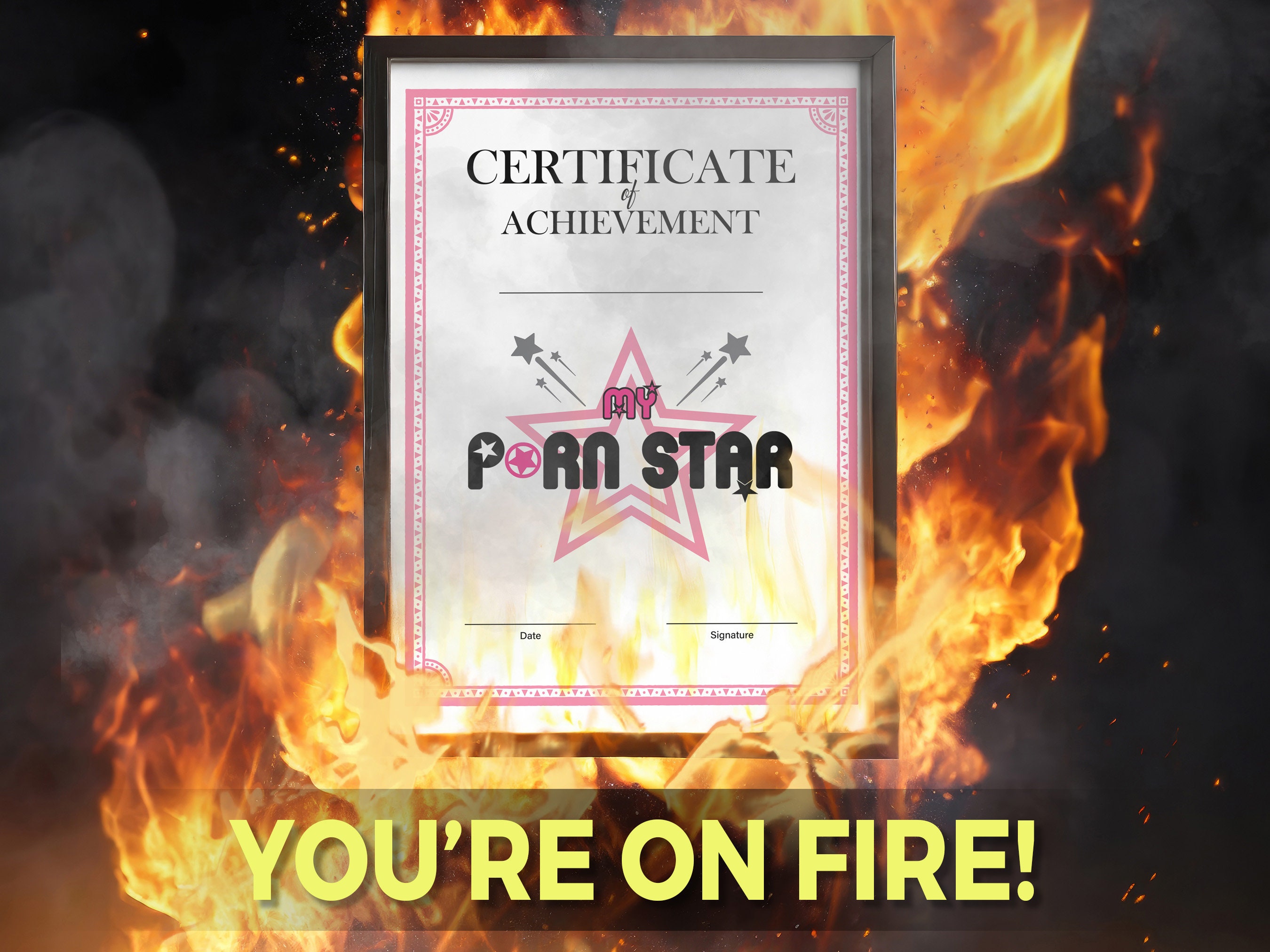 My Porn Star Certificate - Printable Certificate of Appreciation and ...