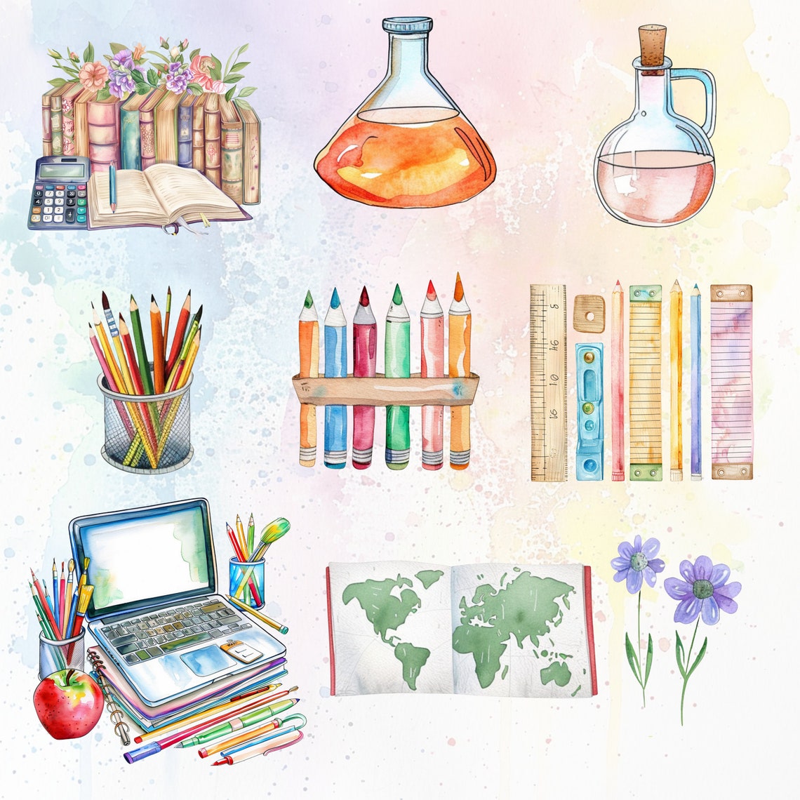 School Clip Art, Clip Art for Teachers, School Supply Clip Art, Back to ...