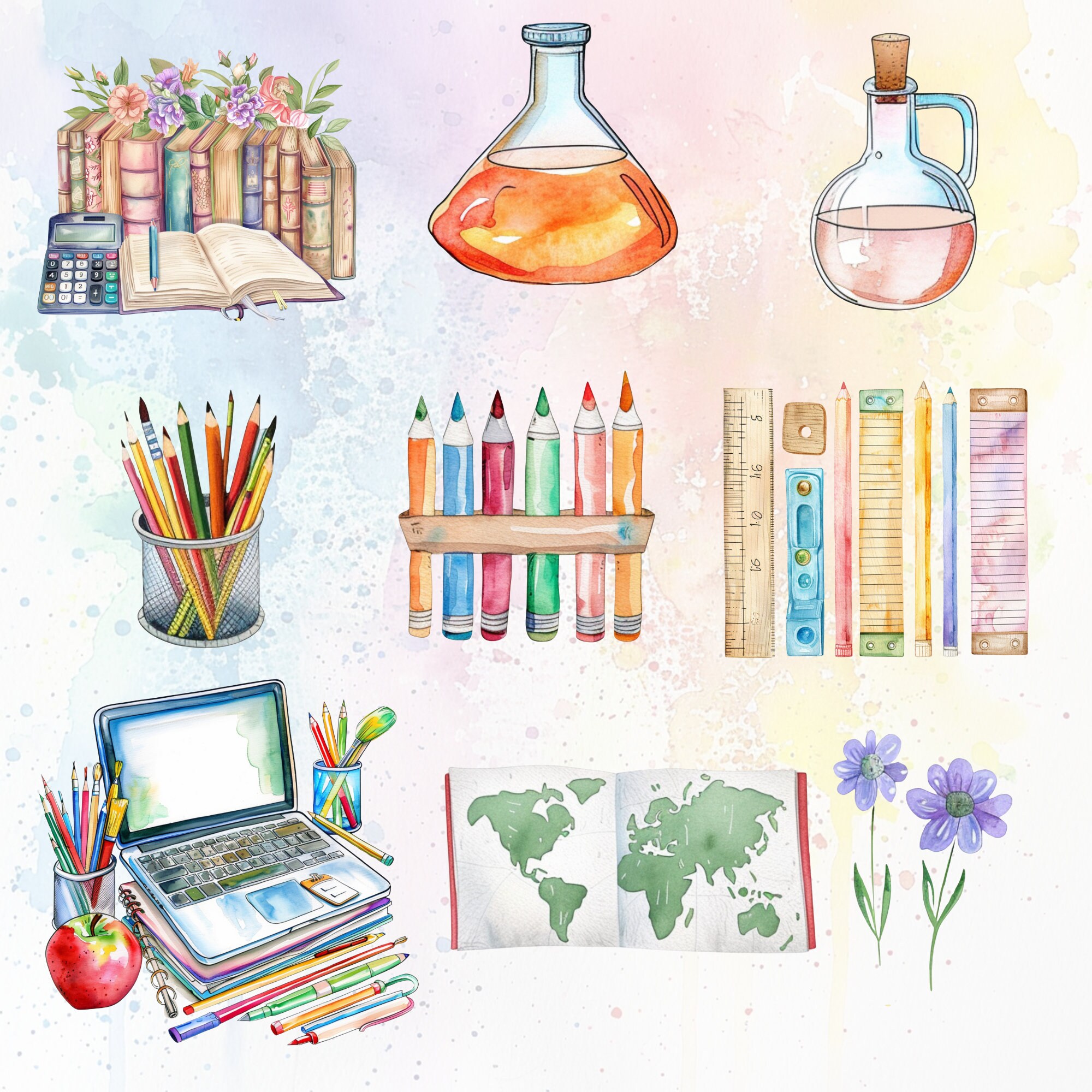 School Clip Art, Clip Art for Teachers, School Supply Clip Art, Back to ...