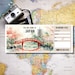 Printable Japan Boarding Pass,editable Plane Ticket, Japan Trip Reveal ...