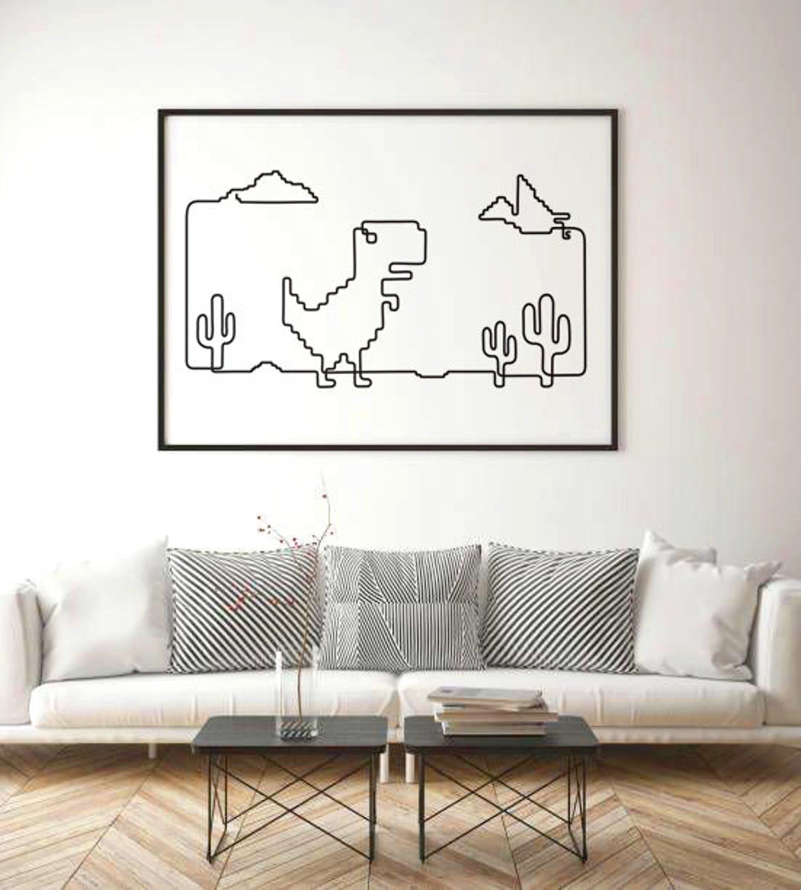 Dinosaur Game Line Art, Pixel, Offline, T-rex, Chrome, No Internet ...