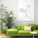 Rooster Line Drawing: Minimalist Animal Art Print (digital Download) - Etsy