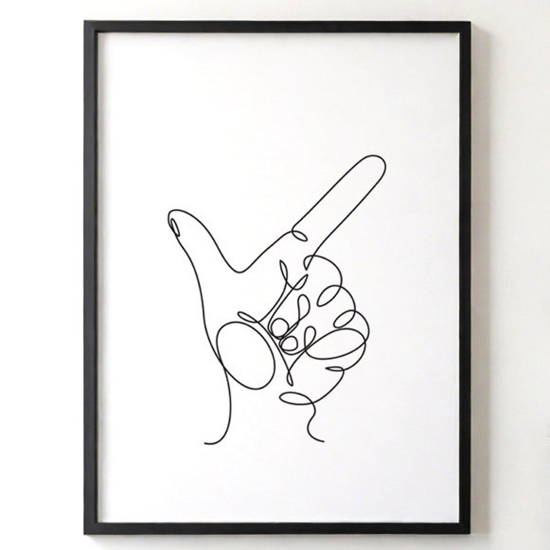 Tick Hand Line Art, Check Mark, Correct, All Right, Hand Gesture ...