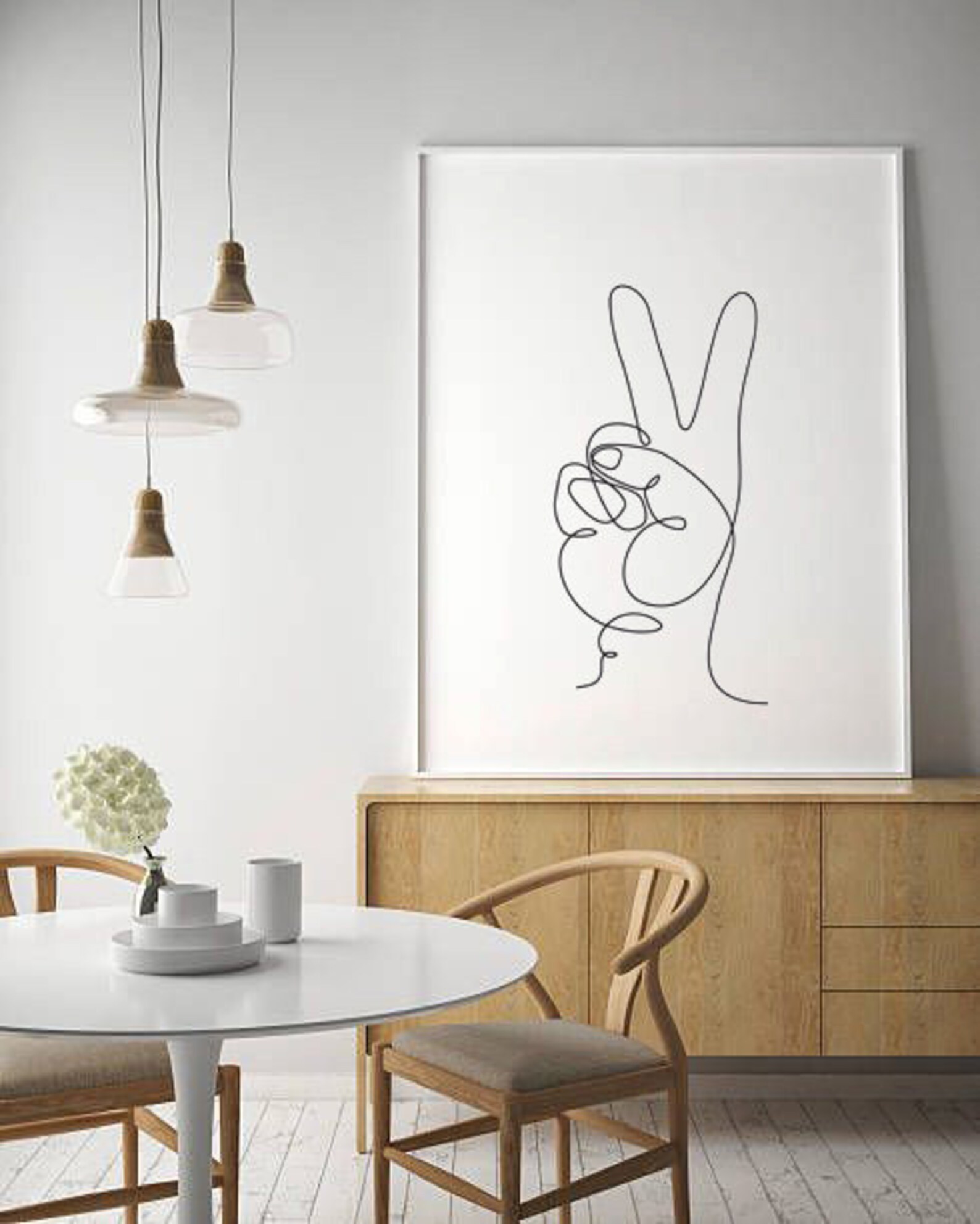 Victory Hand Sign Line Art, Peace Hand Sign, Fight, Fighto, Minimalist ...