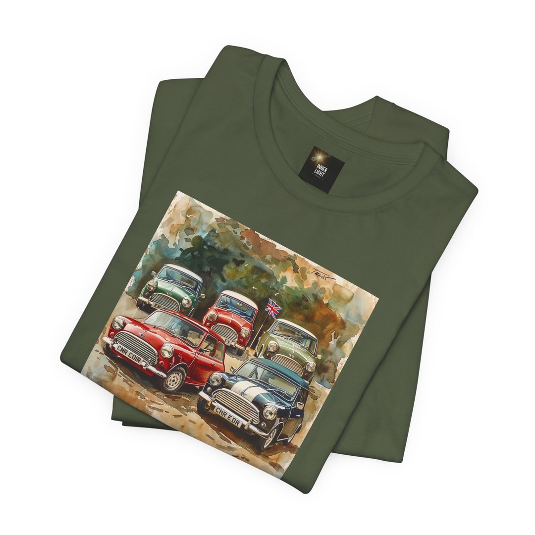 Mini Cooper Collage With Logos on the Back T-shirt - Etsy