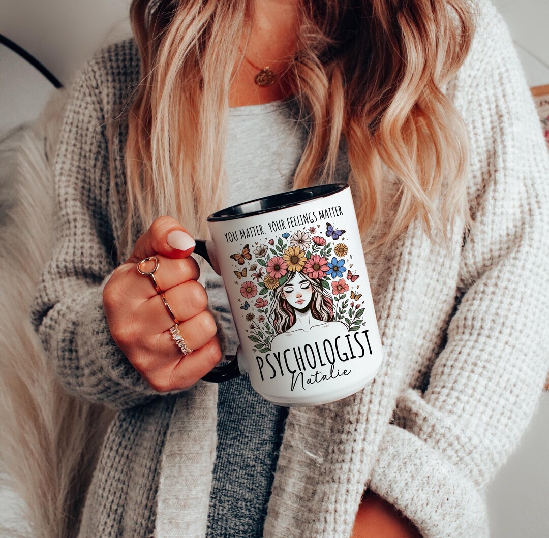 School Psychologist Mug, Custom Psychologist Name Mug, PSYCH Graduation ...