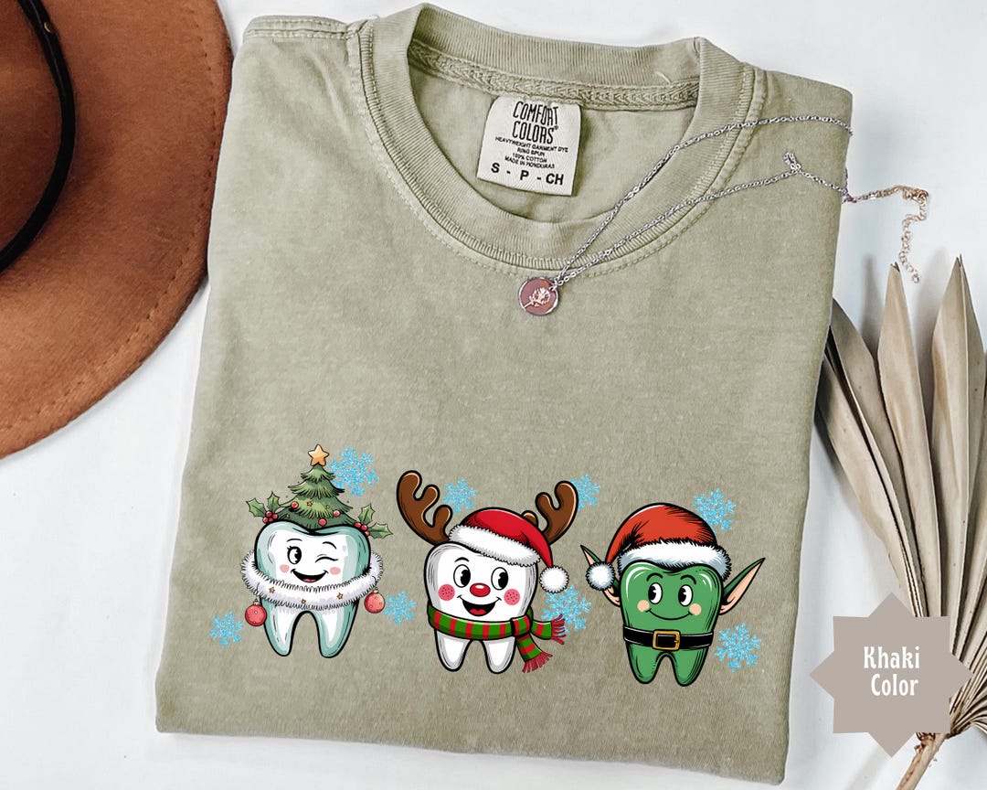 Funny Christmas Teeth Shirt, Dentist Shirt, Christmas Gift for Dentist ...