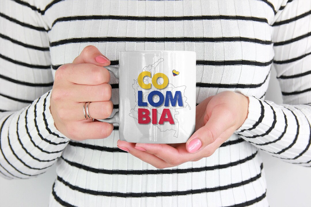Colombian Map Mug, Colombian Designs Mug, Colombia Coffee Mug ...
