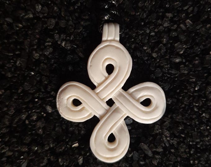Sterling Silver Celtic Cross on Long Chain — Vintage 925 Silver Cross ...