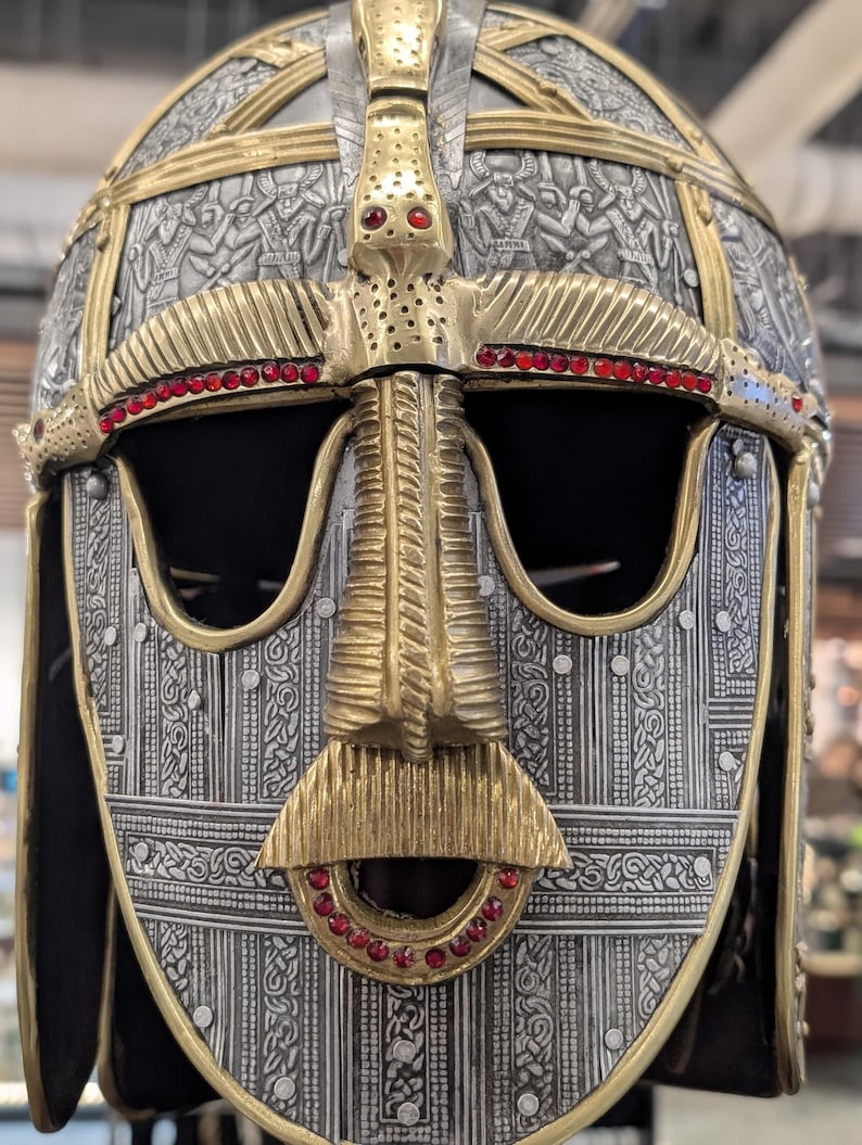 Sutton Hoo Helmet Replica – Anglo-saxon King Rædwald Display Armor - Etsy