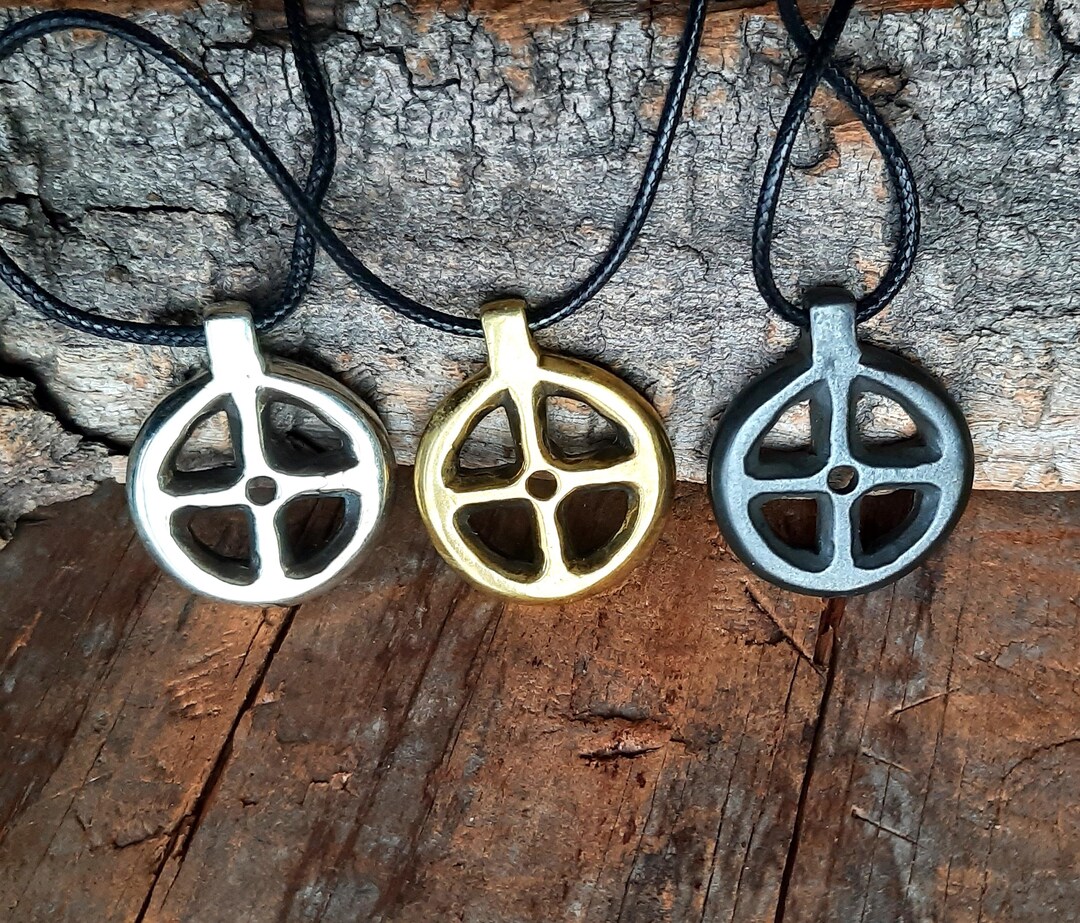 Odin Cross Pendant - Handmade Solar Amulet Devoted to Allfather God ...