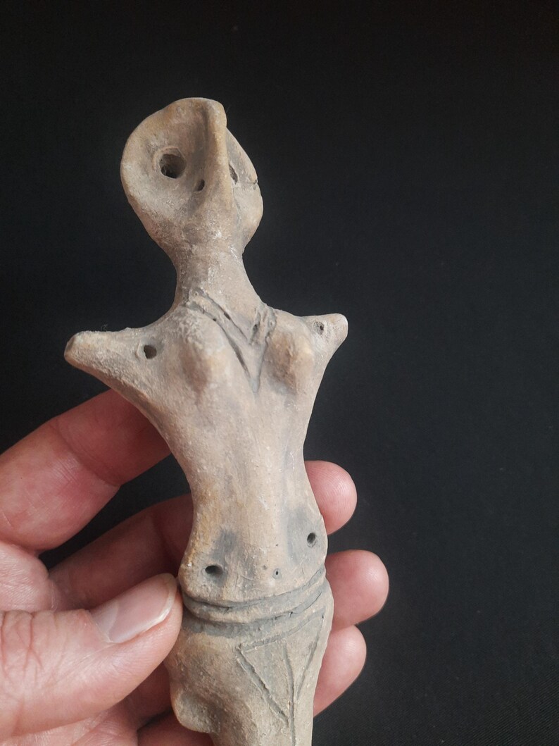 Large Neolithic Terracotta Goddess Statue: Old Europe Fertility Replica ...