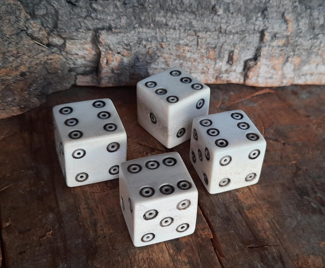 Ancient Roman-style Hand-carved Antler Dice – Authentic Roman / Viking ...
