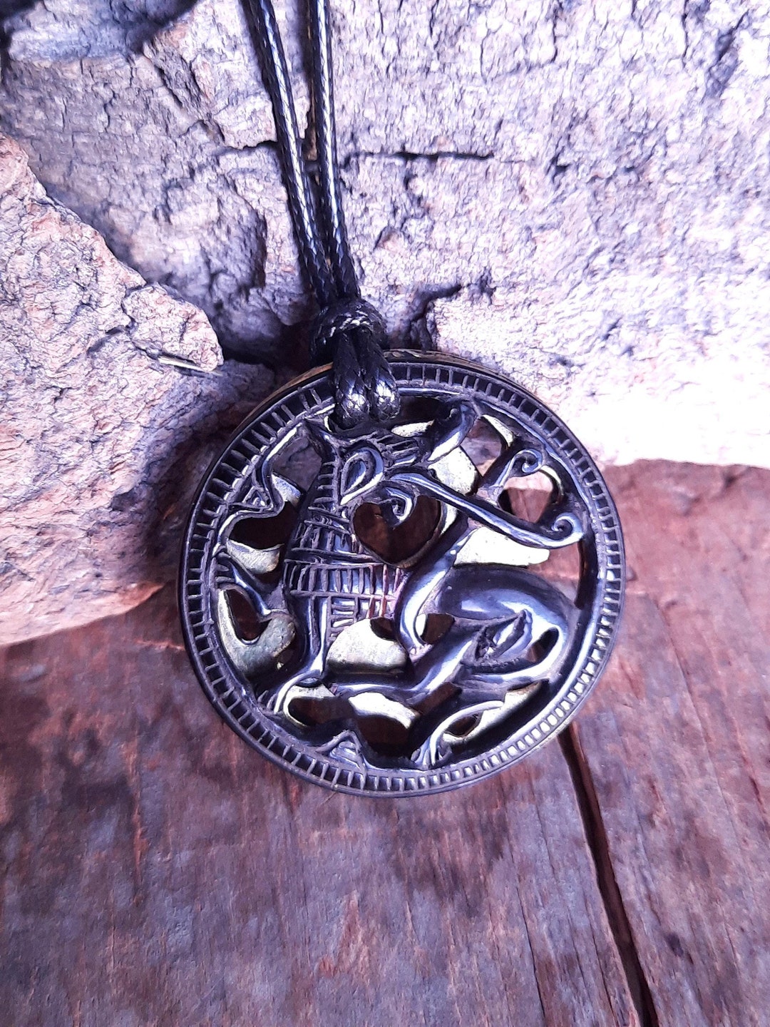 Handcrafted Viking Wolf Amulet – A Two-sided Norse Masterpiece ...