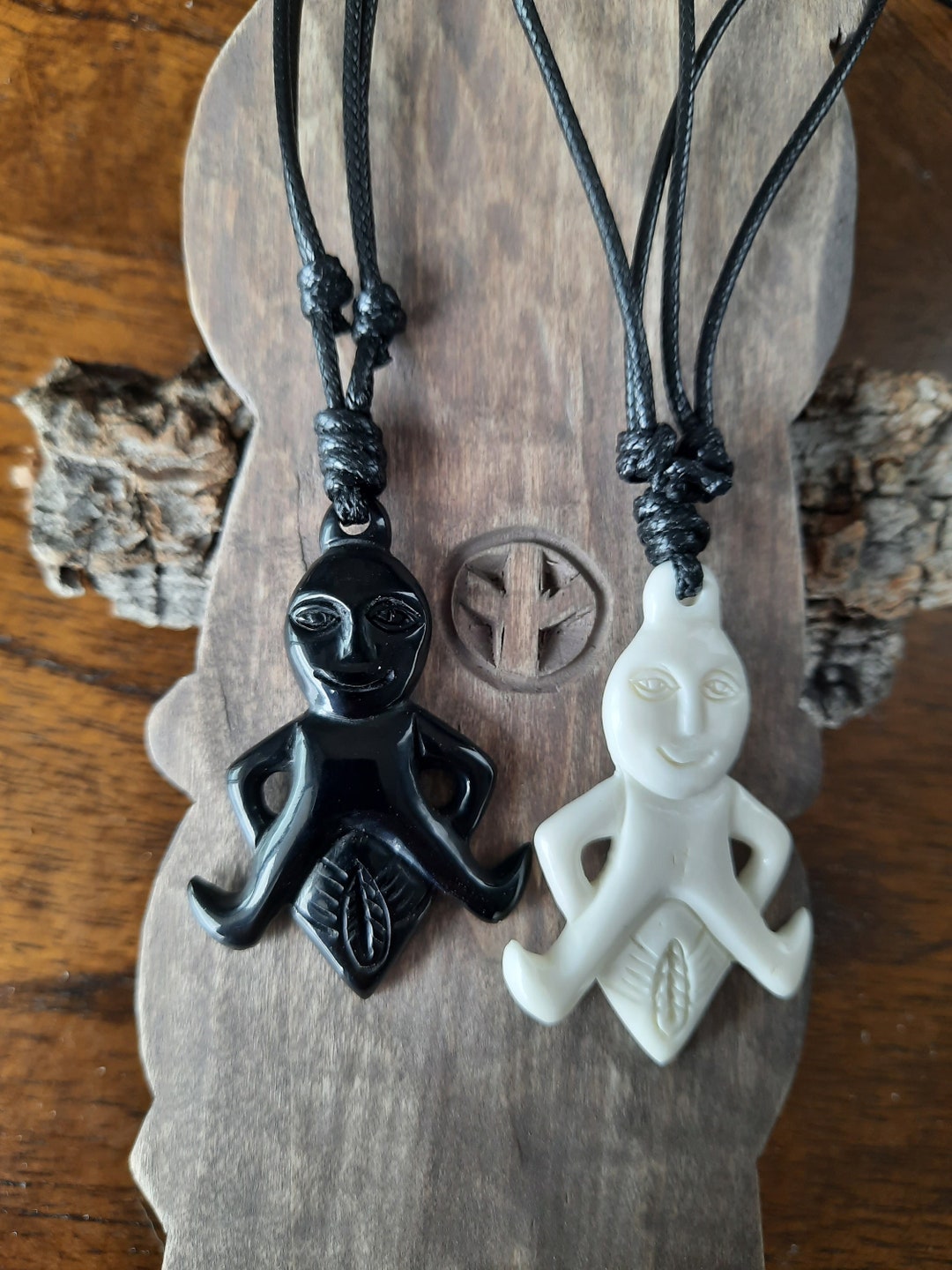 Hand-carved Sheela Na Gig Amulet: Bone & Buffalo Horn Celtic Pendant - Etsy