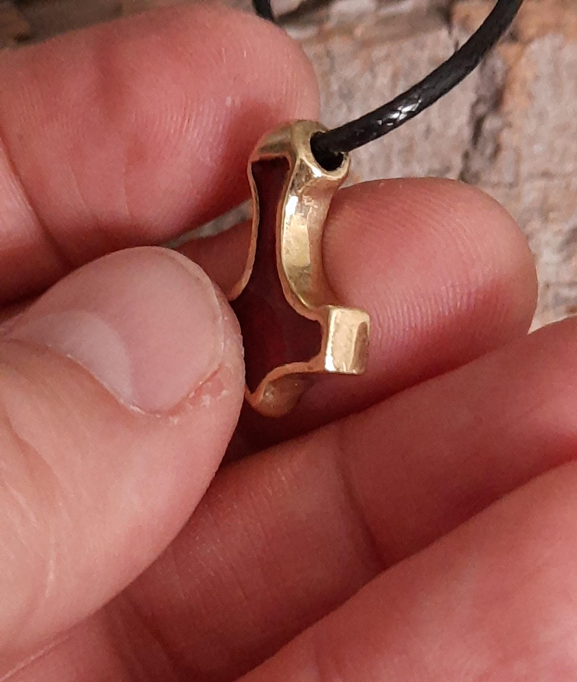 Classic Brass Mjolnir Necklace With Ruby Red Enamel – Norse Thor's ...