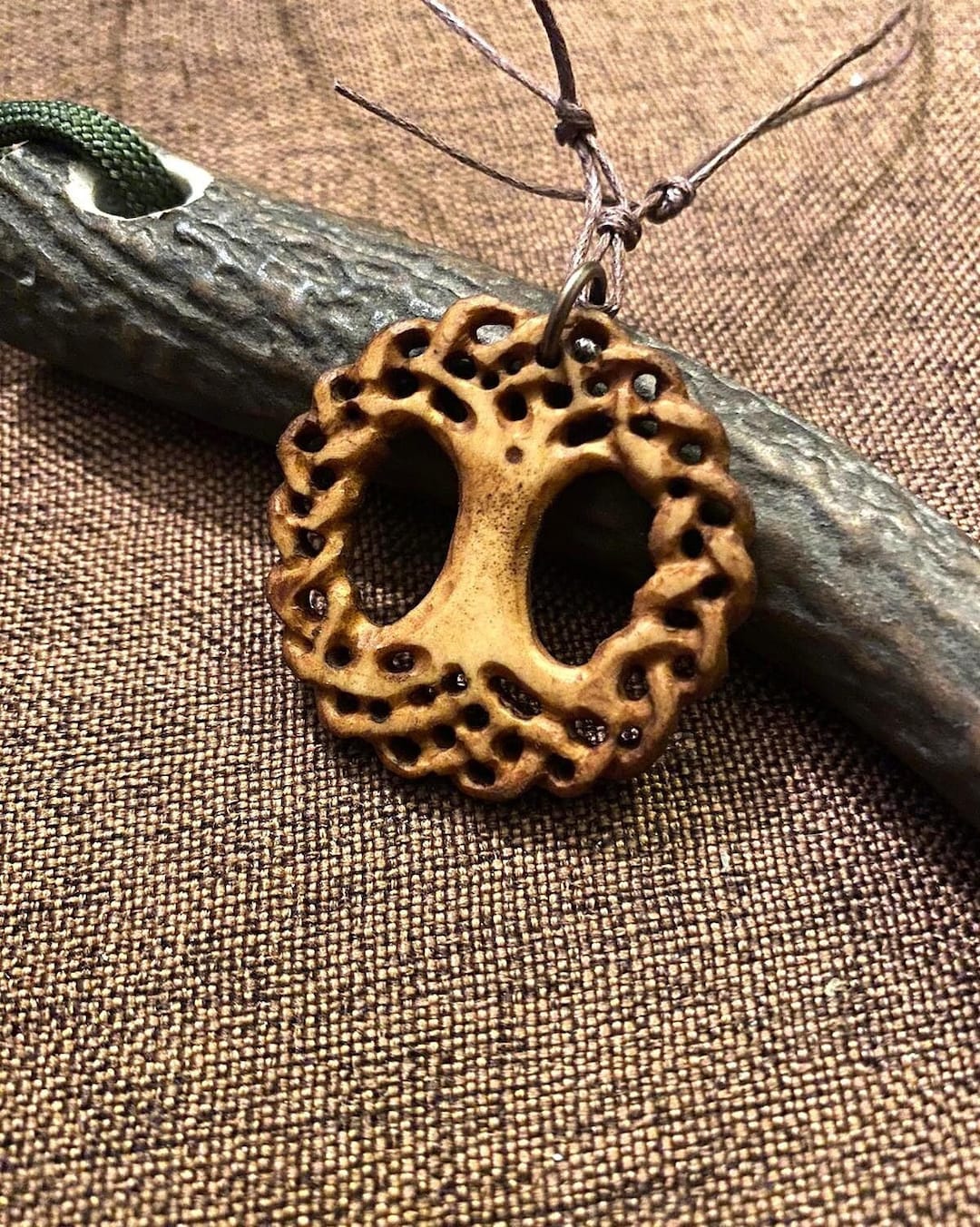 RESRVED Celtic Oak Tree of Life (norse Yggdrasil) Pendant, Handcrafted ...