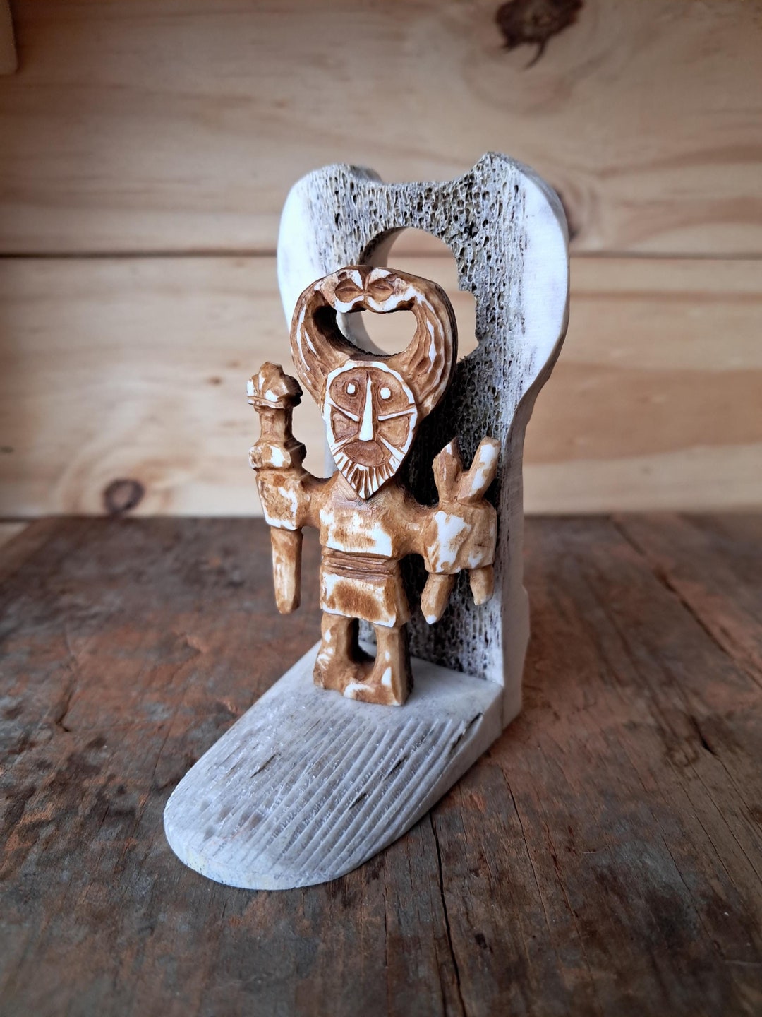 Antique Style Miniature God Odin Altar – Unique Hand-carved Moose ...