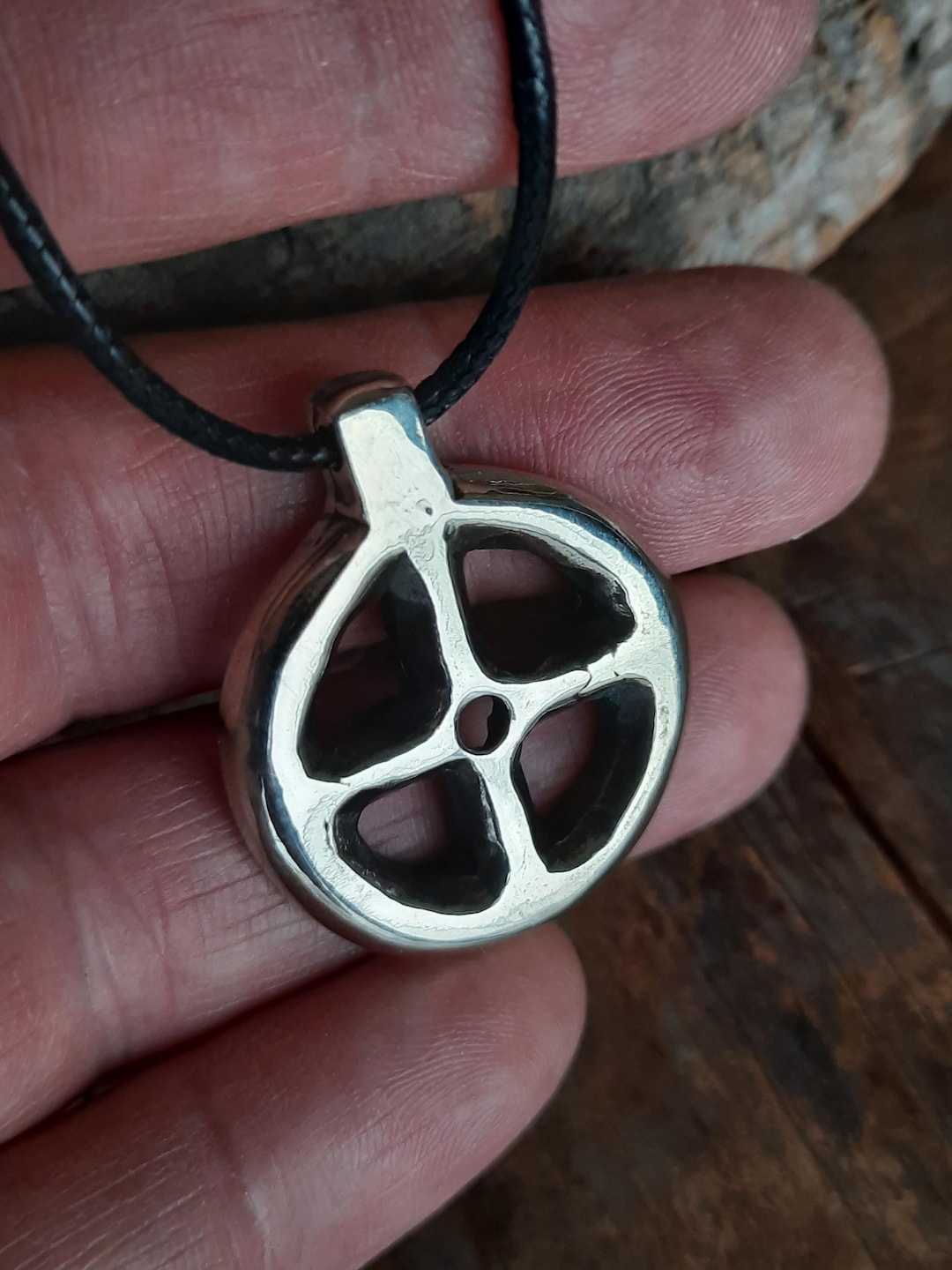 Handmade Odin Cross Pendant: Viking Solar Amulet, Norse Pagan Jewelry ...