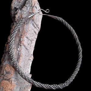 Scandinavian King Hand-woven Torque – Pewter Replica of Viking Bracelet ...